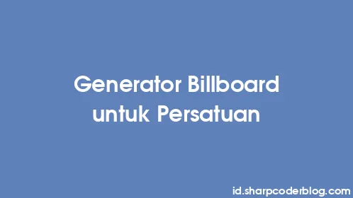 Generator Billboard untuk Persatuan - Thumbnail